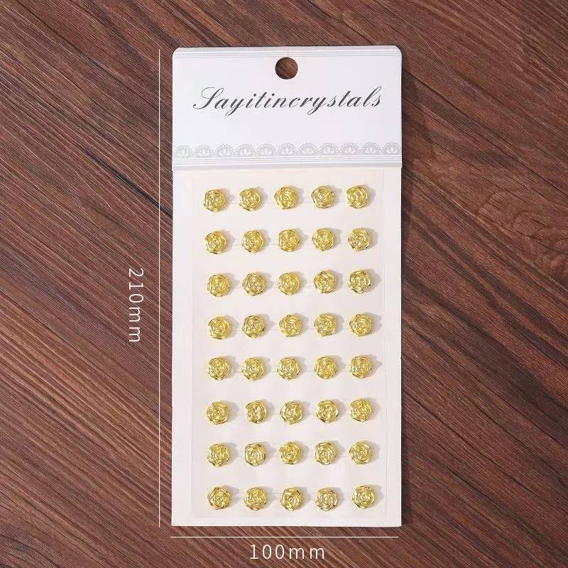 STICKER FORMA DE ROSA DORADA 23203*U – modashopsal